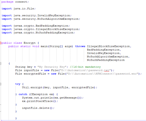 HFM Encrypted Password – @Satya’s